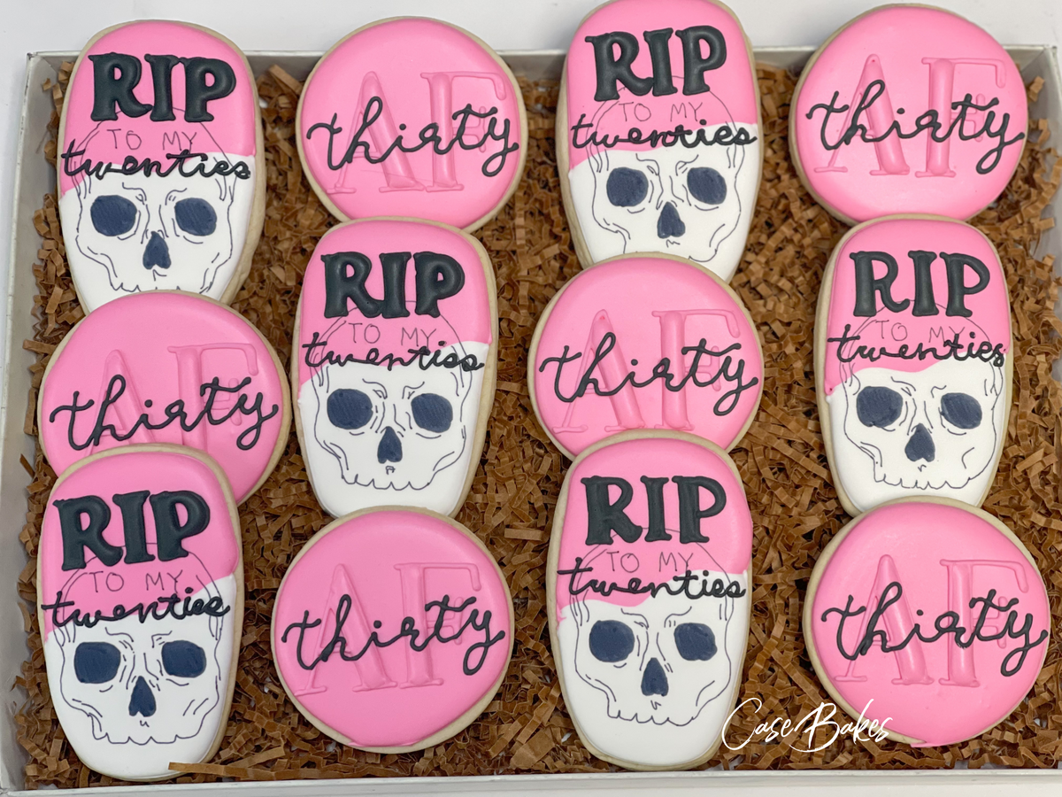 RIP my Twenties sugar cookies - 1 dozen – casebakes cookies
