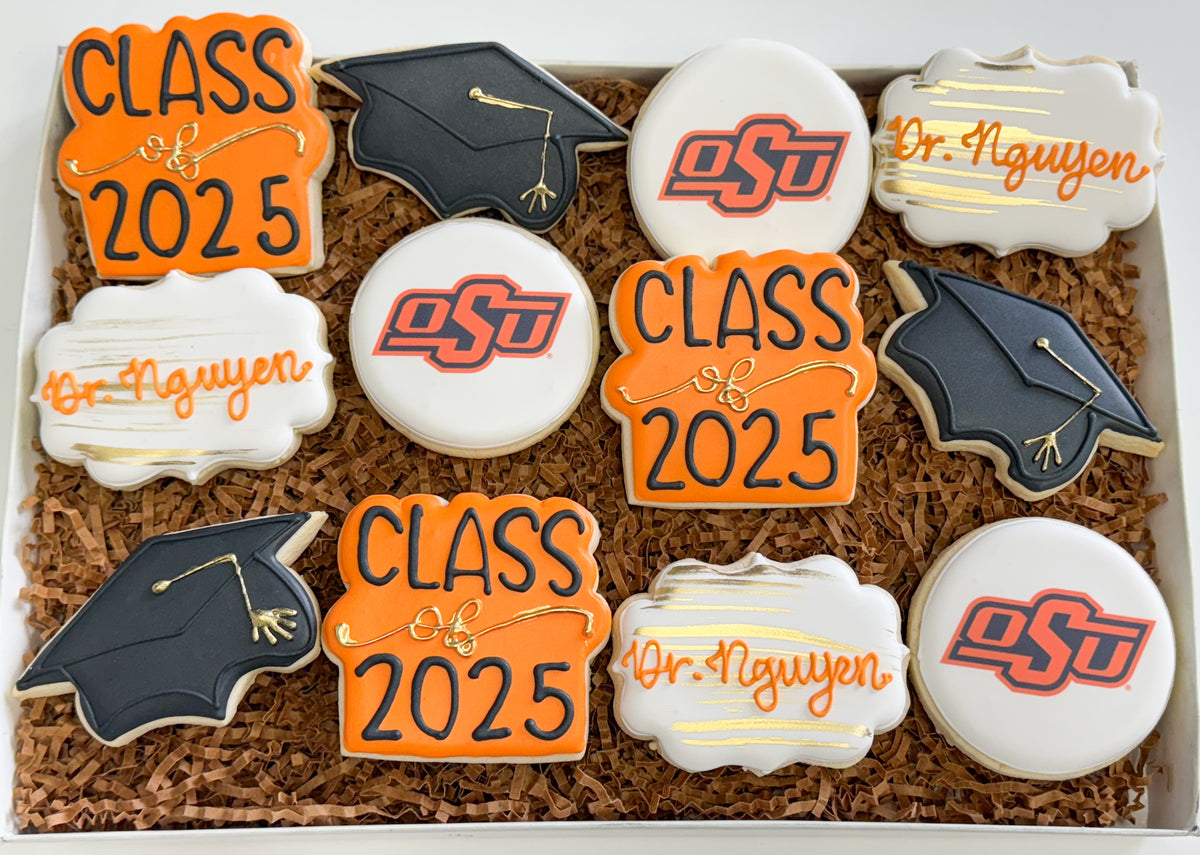 OSU Graduation Sugar Cookies - 1 Dozen – casebakes cookies