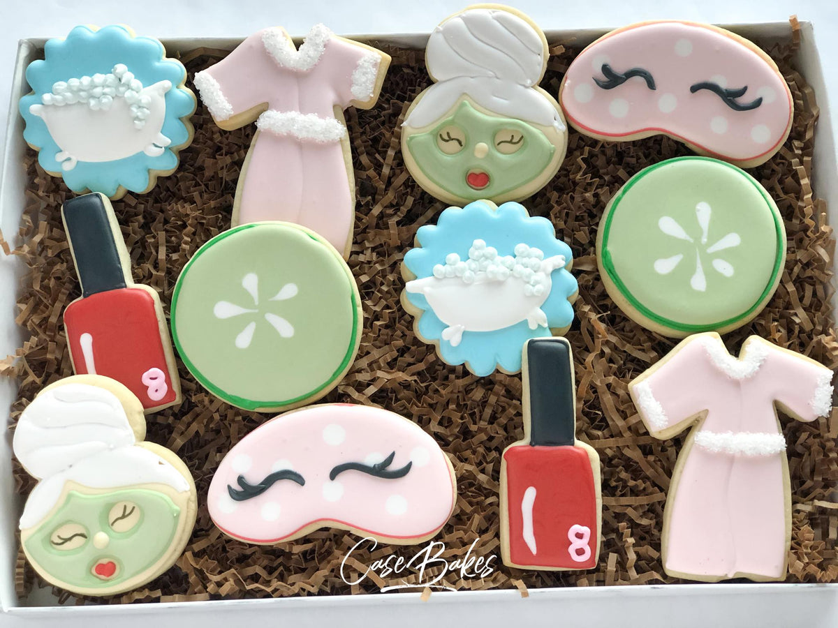 Spa Themed Cookies - 1 Dozen – casebakes cookies